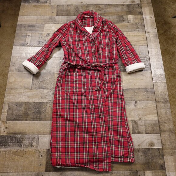 L.L. Bean | Intimates & Sleepwear | Ll Bean Red Scotch Plaid Flannel ...